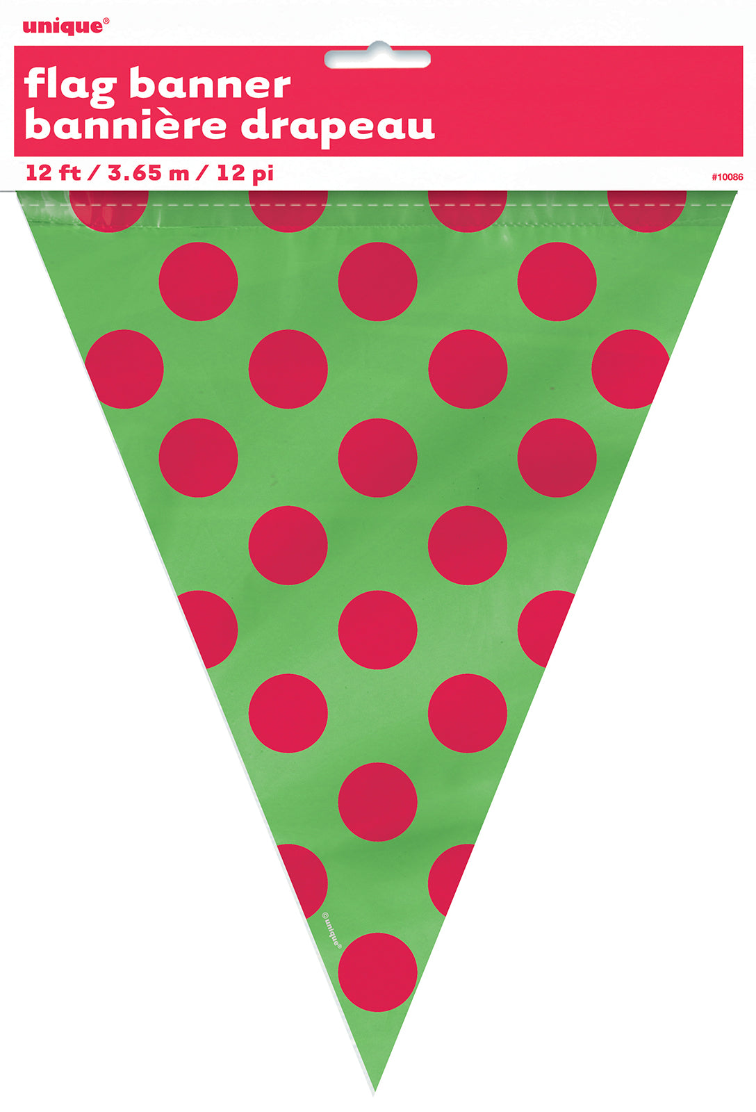 Dots Flag Banner - Red & Green – The Party Marketplace